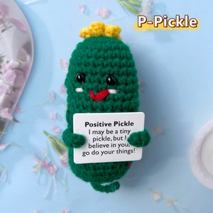 Emotional Support Pickle,positive Pickle,big Fan Pickle,handmade ...