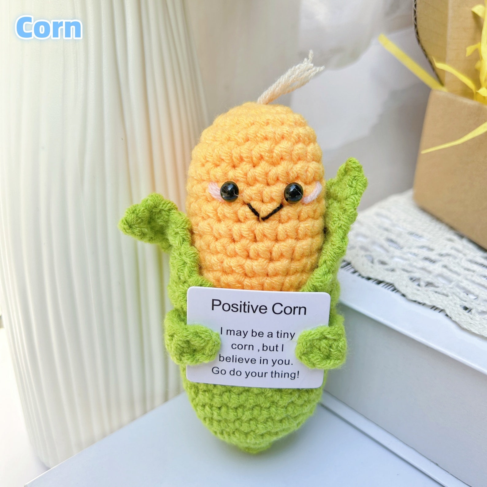 Handmade Crochet Pickle/corn,positive Pickle,positive Corn,crochet Sour ...