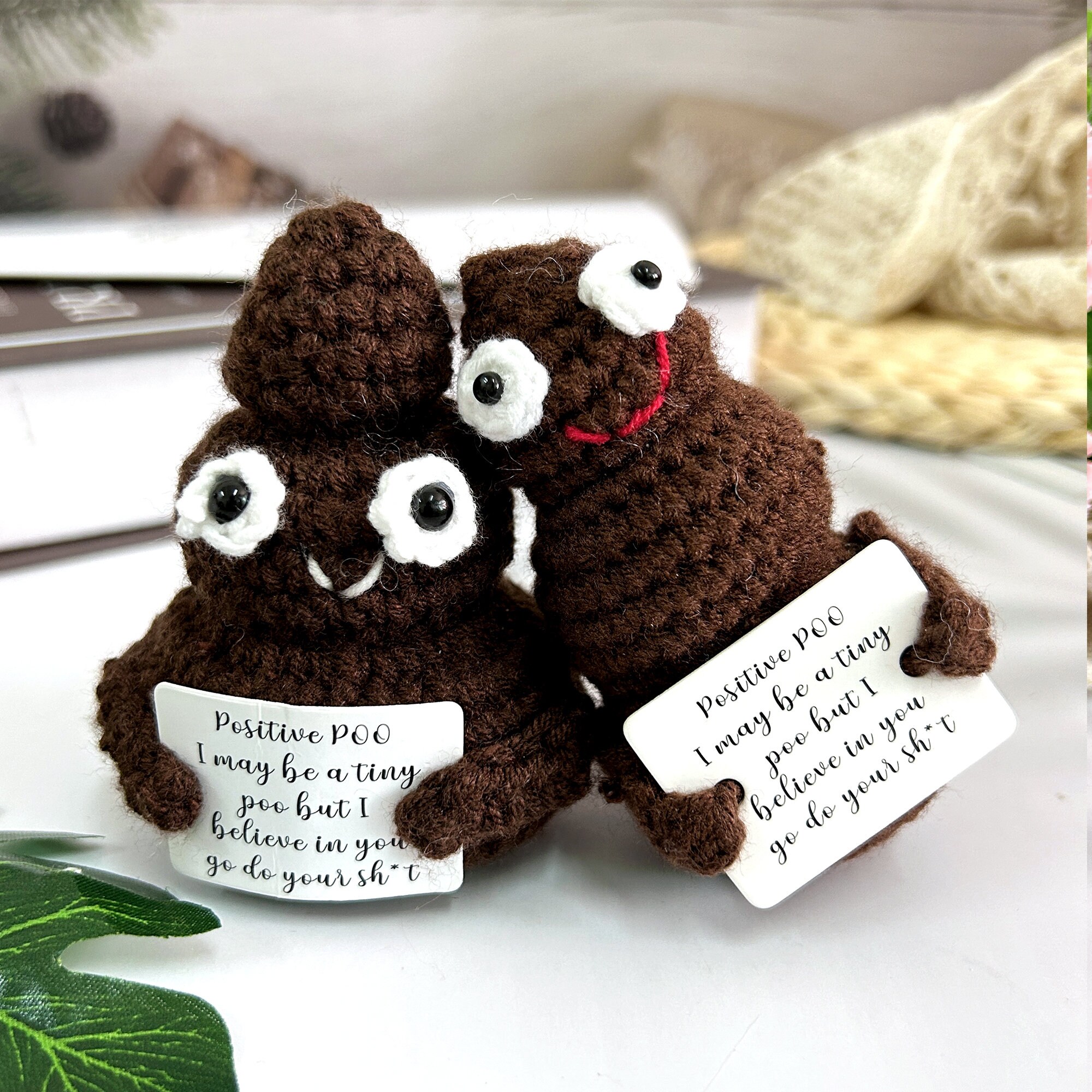 Handmade Crochet Positive Pooh,little Funny Gift,crochet Shit/crap ...