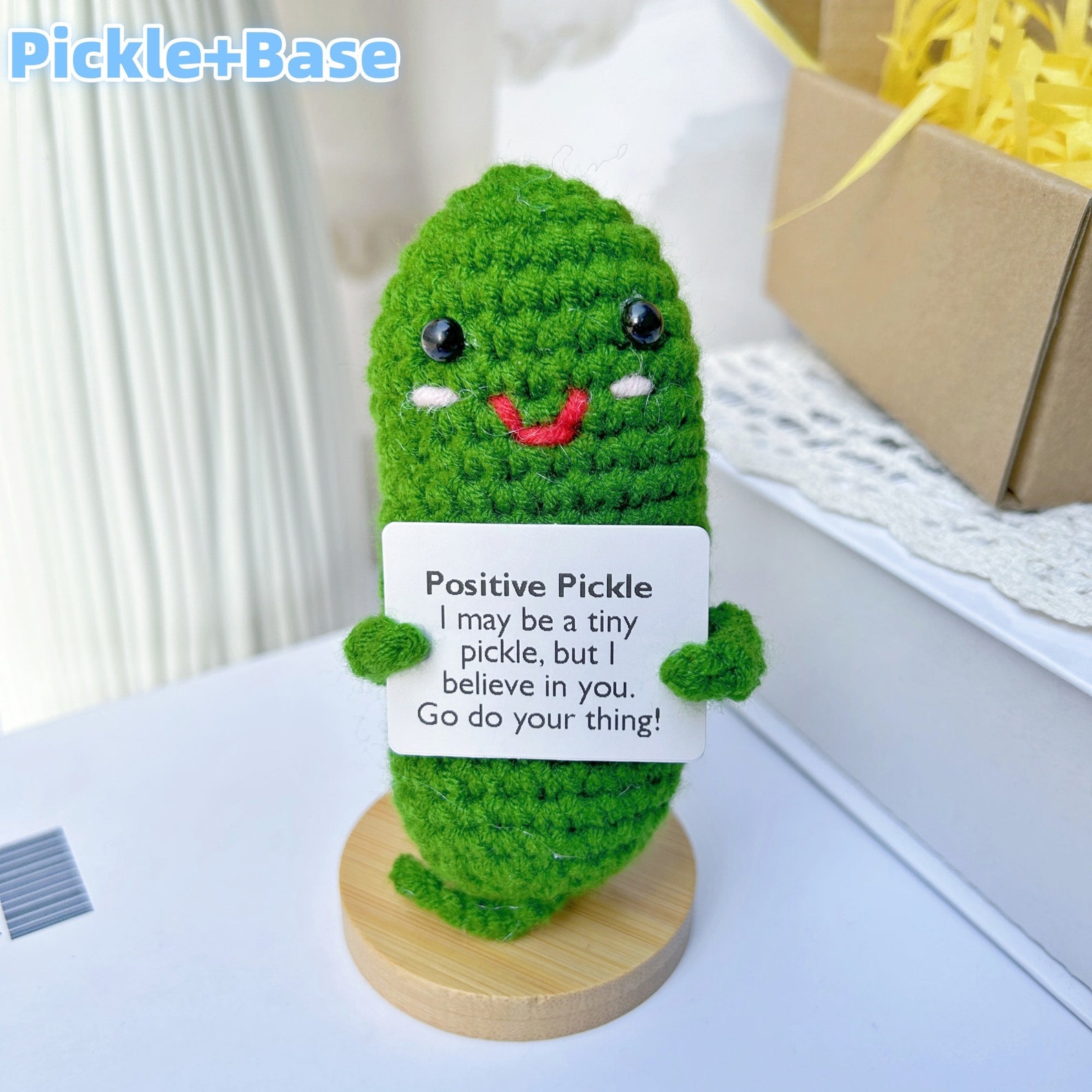 Handmade Crochet Pickle/corn,positive Pickle,positive Corn,crochet Sour ...