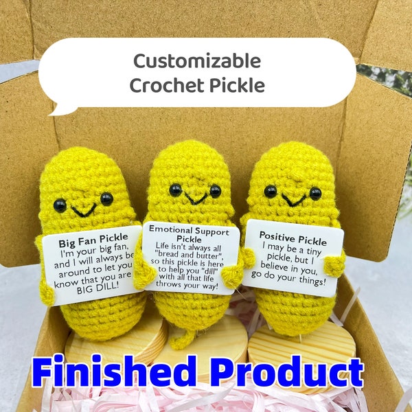 Crochet Emotional Support Pickle - Etsy
