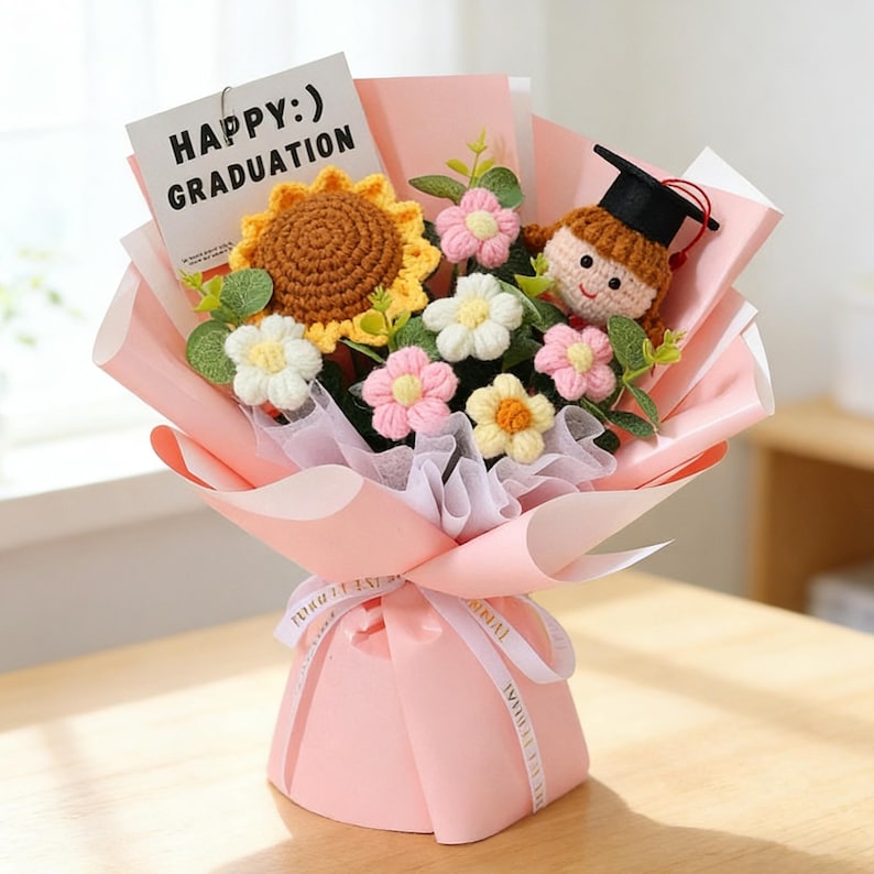 Class of 2026 Crochet Graduation Flowers,graduation Gifts for Her ...