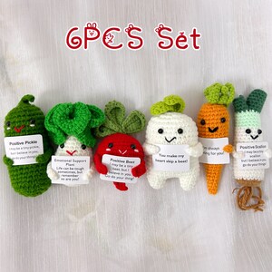 Emotional Support Plant,positive Pickle/beet,handmade Crochet Pickles ...
