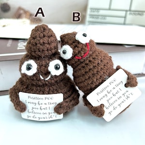 Handmade Crochet Positive Pooh,little Funny Gift,crochet Shit/crap ...