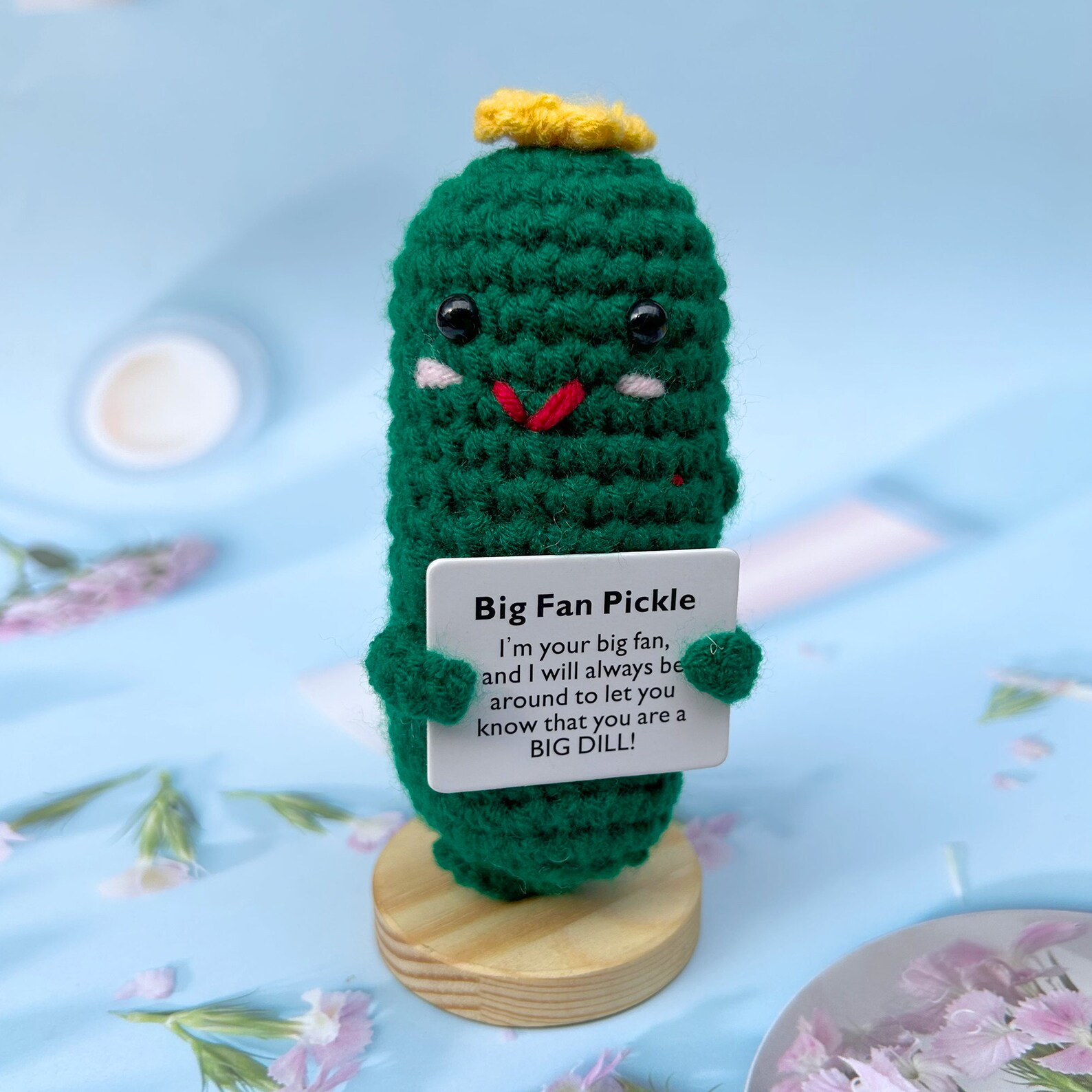 Emotional Support Pickle,positive Pickle,big Fan Pickle,handmade ...