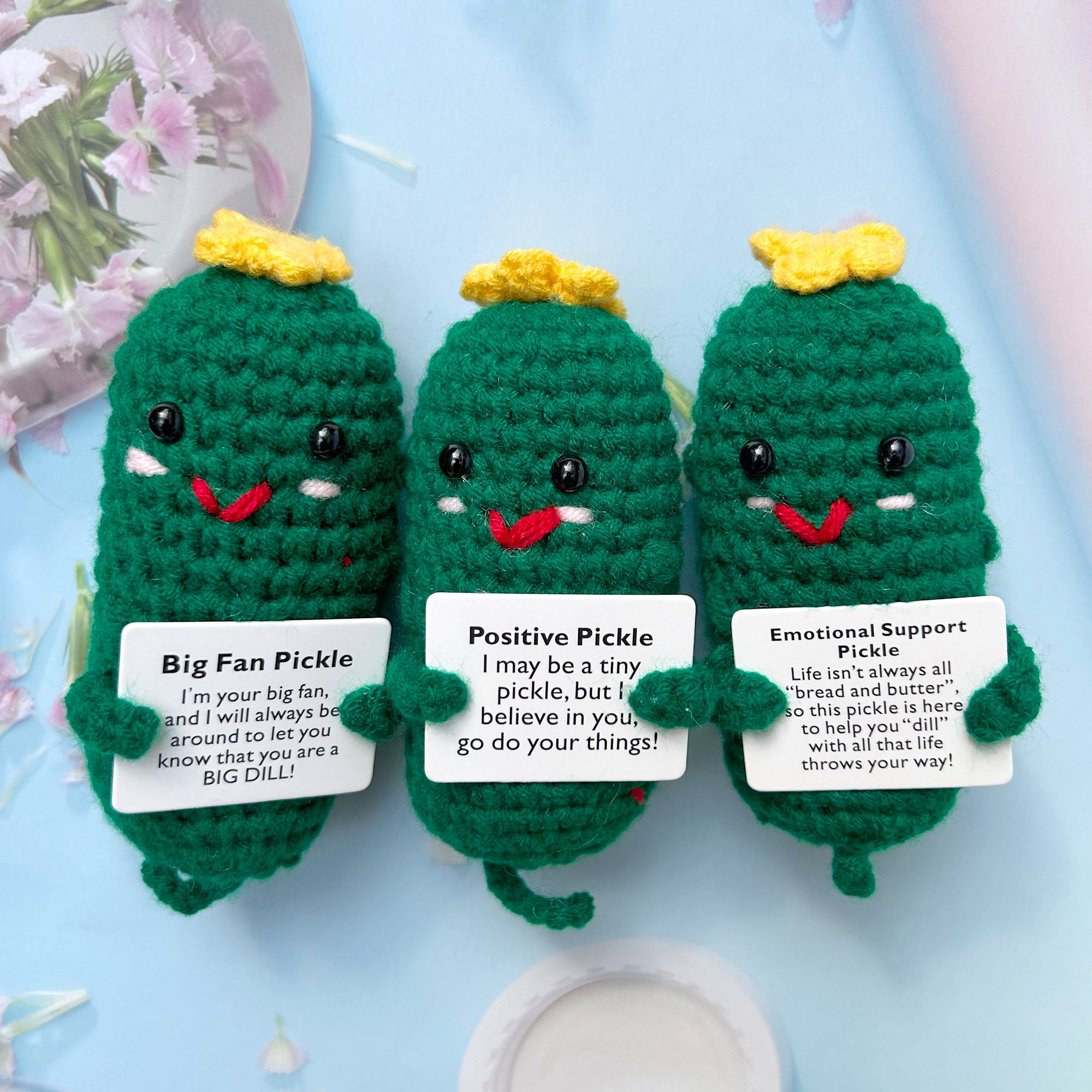 Emotional Support Pickle,positive Pickle,big Fan Pickle,handmade ...