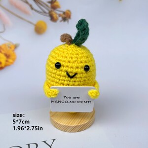 Handmade Crochet Mango-positive Vegetables,emotional Support Mango ...