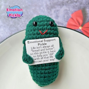 Emotional Support Pickle,positive Pickle,big Fan Pickle,handmade ...