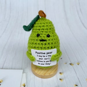 Adorable Handmade Crochet Pear/peach/pitaya Caring Gifts,crochet Fruits ...