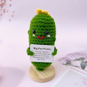 Emotional Support Pickle,positive Pickle,big Fan Pickle,handmade ...