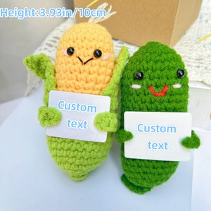 Handmade Crochet Pickle/corn,positive Pickle,positive Corn,crochet Sour ...