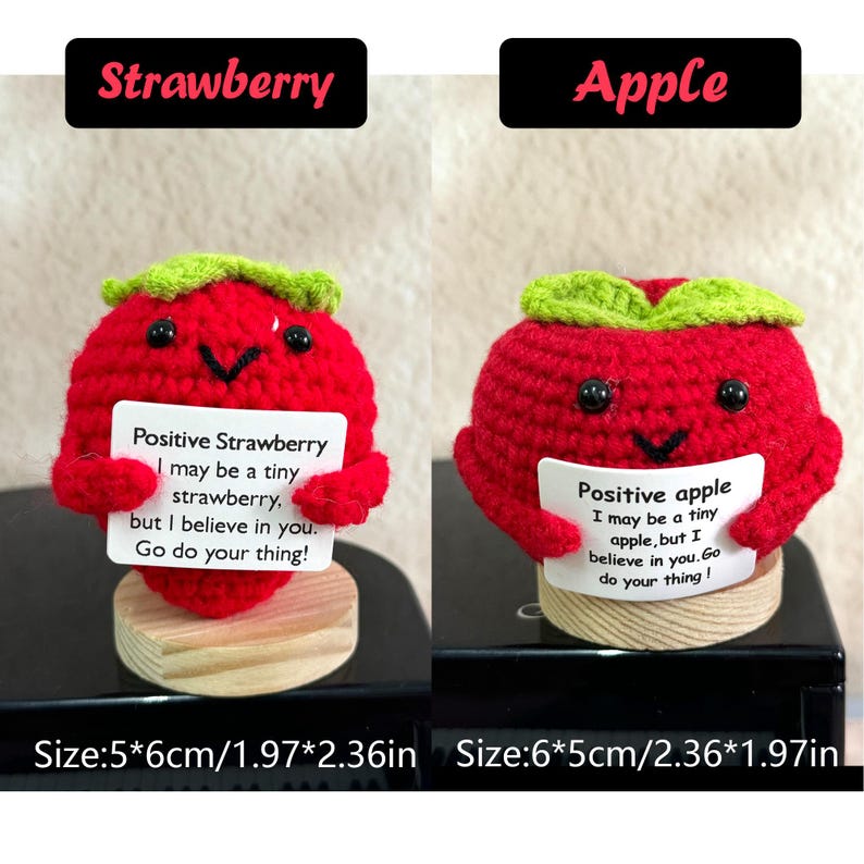 Positive Crochet Fruit/vegetables,crochet Melon/strawberry/apple ...