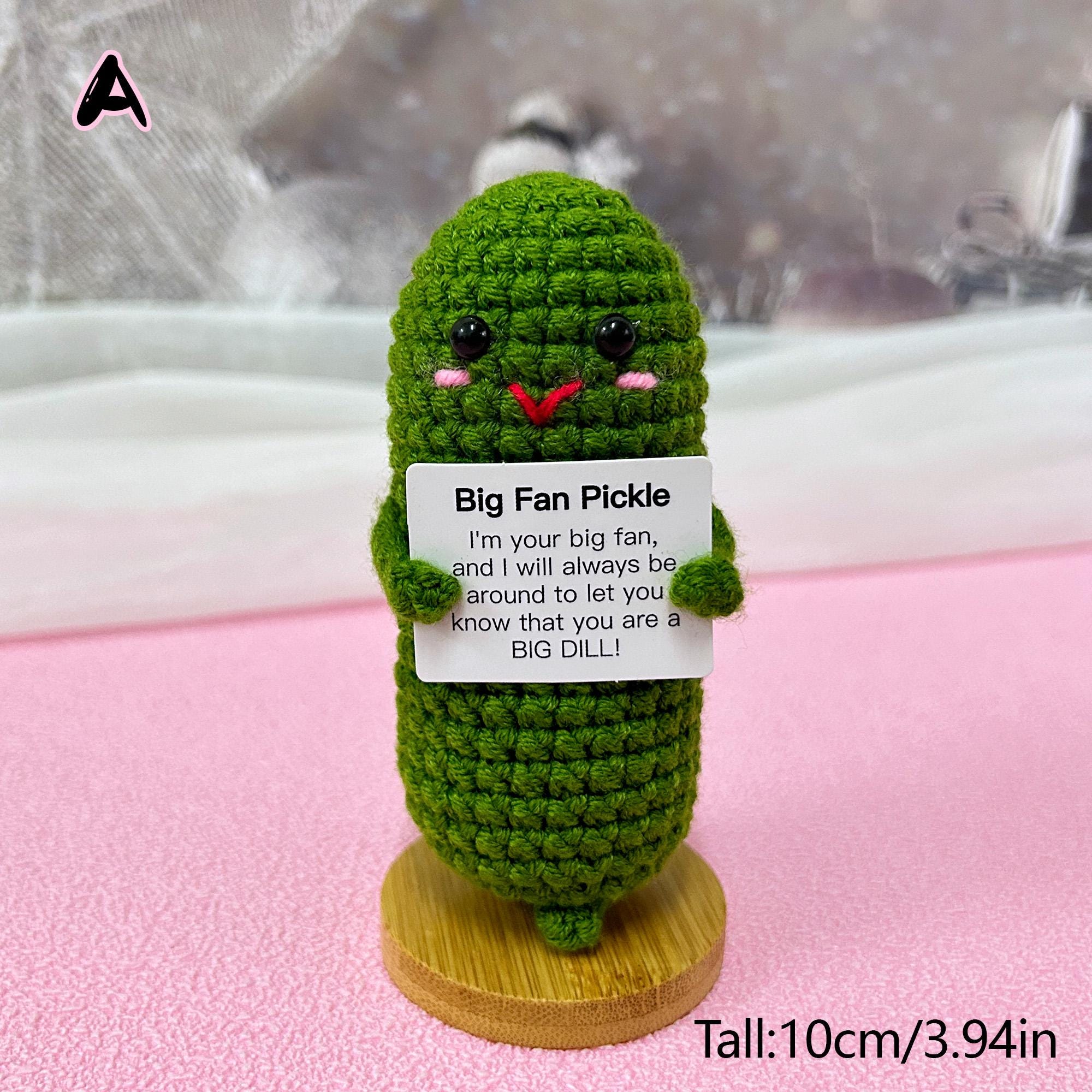Christmas Hat Emotional Support Pickle,positive Pickle,big Fan Pickle ...