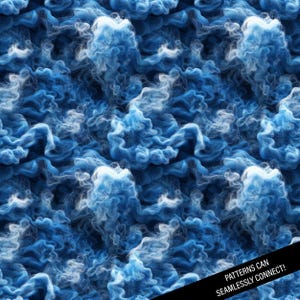 Feathery Fluffs & Fuzzy Puffs Seamless Digital Paper | Commercial Use ...