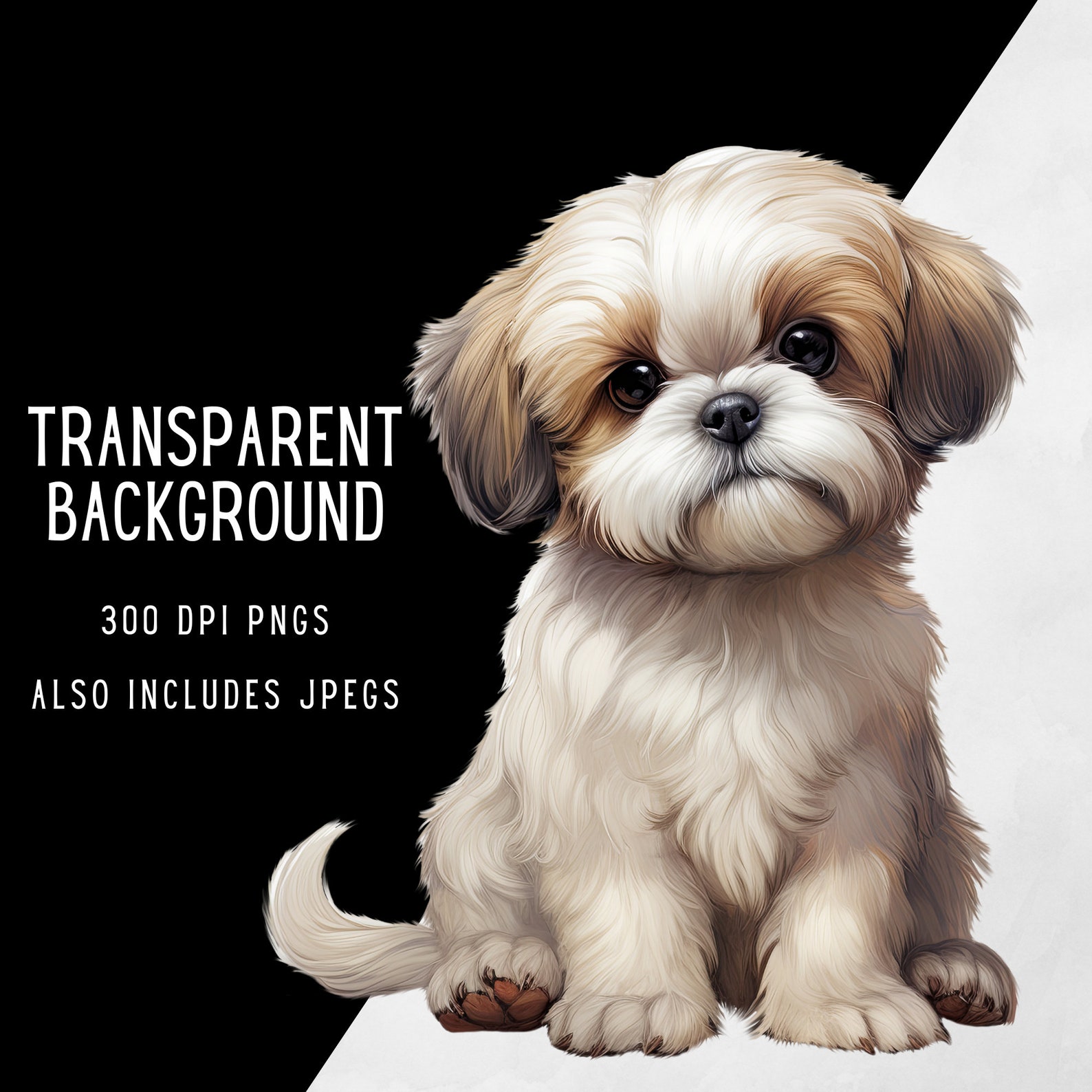 Small Dog Breeds Clip Art: Transparent PNG (digital Download) - Etsy