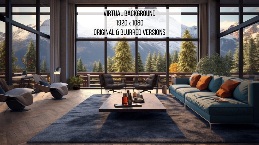 Mountain Home Virtual Meeting Background | Backdrop | Zoom | Microsoft ...