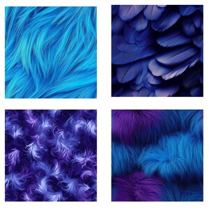 Feathery Fluffs & Fuzzy Puffs Seamless Digital Paper | Commercial Use ...