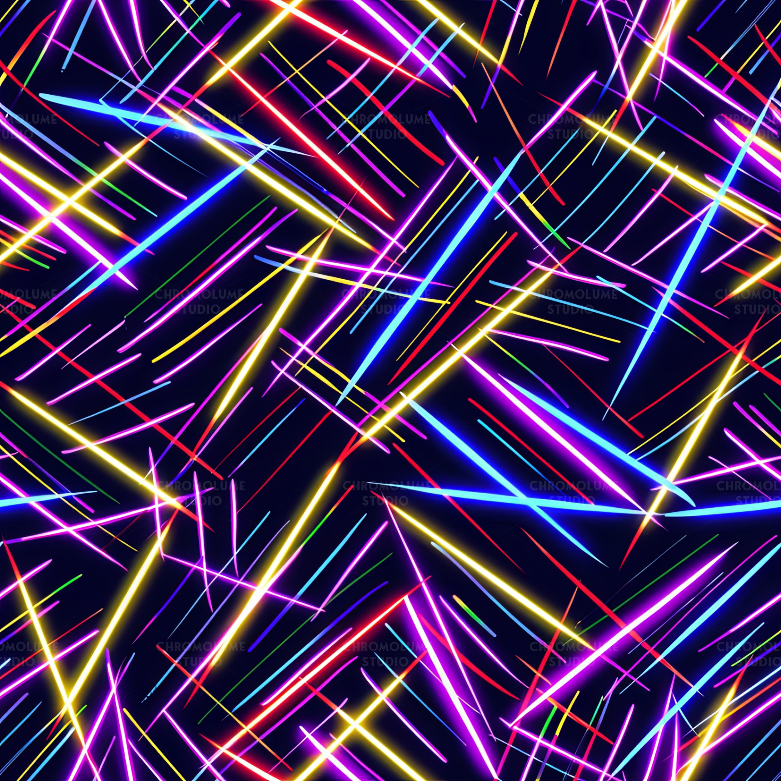 90s Neon Glow Seamless Digital Paper Commercial Use High-resolution 300 ...