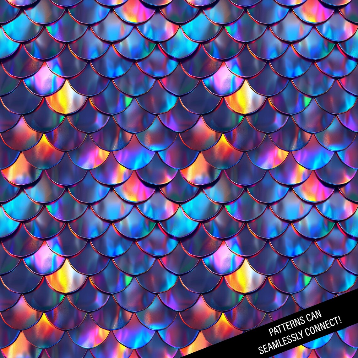 Mermaid Scales Seamless Digital Paper Commercial Use High-resolution ...