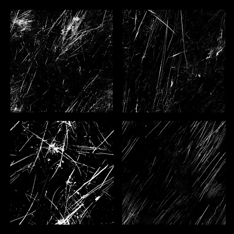 Scratches and Scuffs Texture Overlays: Seamless Light & Dark Pngs ...