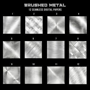 Brushed Metal Seamless Digital Paper | Commercial Use | High-resolution ...