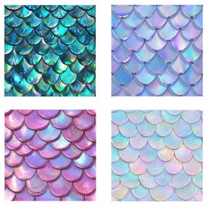 Mermaid Scales Seamless Digital Paper | Commercial Use | High ...