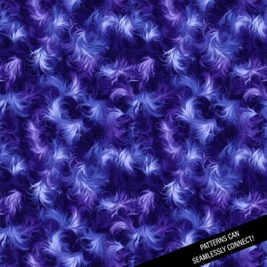 Feathery Fluffs & Fuzzy Puffs Seamless Digital Paper | Commercial Use ...