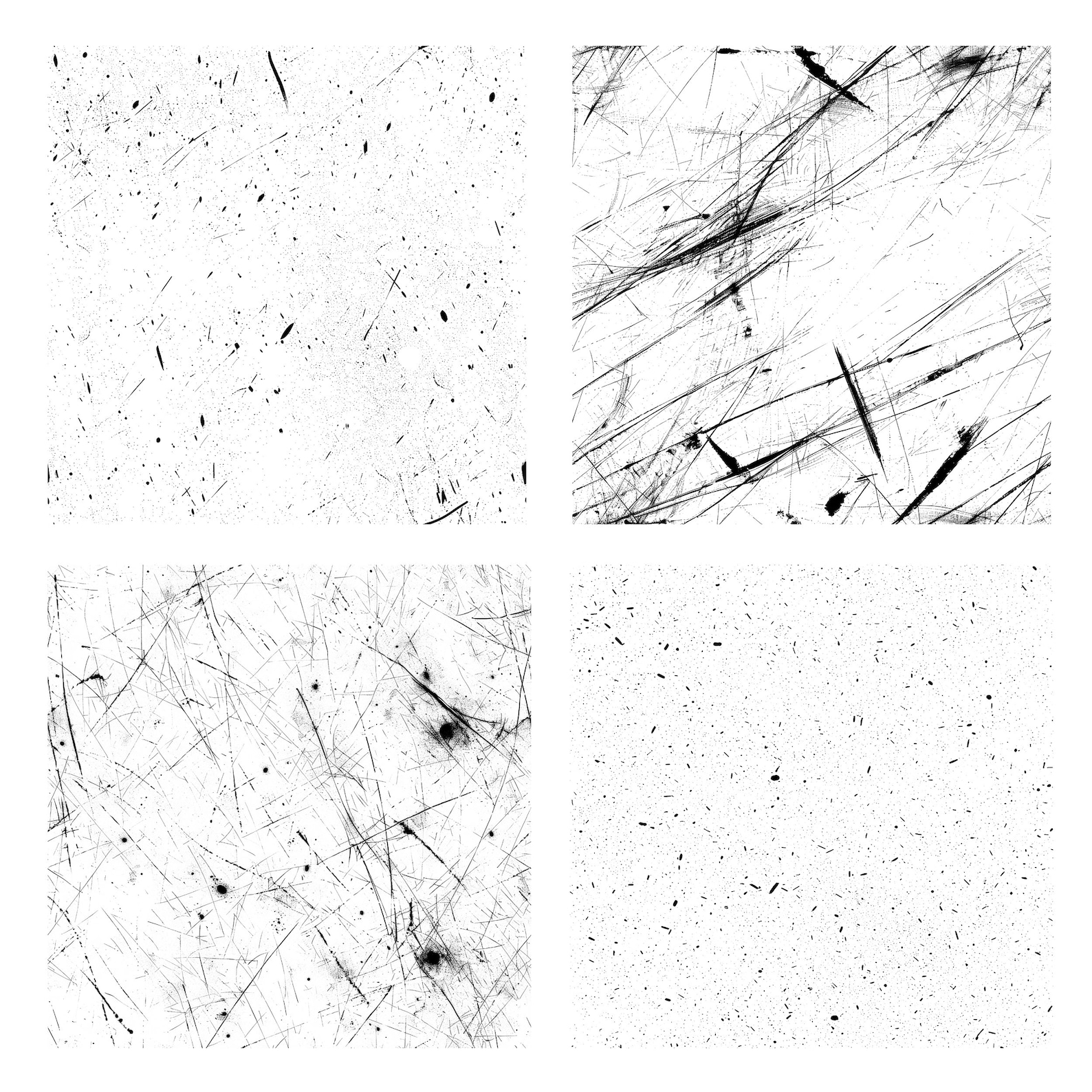 Specks & Scratches Overlays: 20 Seamless Grunge Textures (pngs, Digital ...