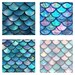 Mermaid Scales Seamless Digital Paper Commercial Use High-resolution ...