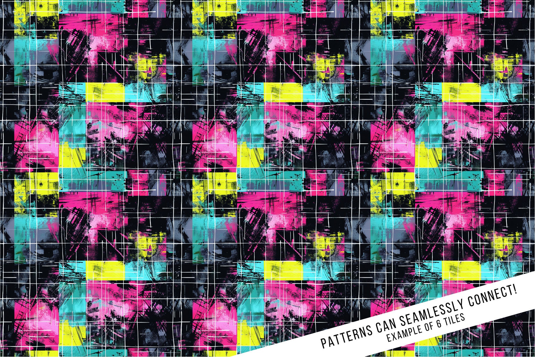 80s Grunge Seamless Digital Paper Commercial Use High-resolution 300 ...
