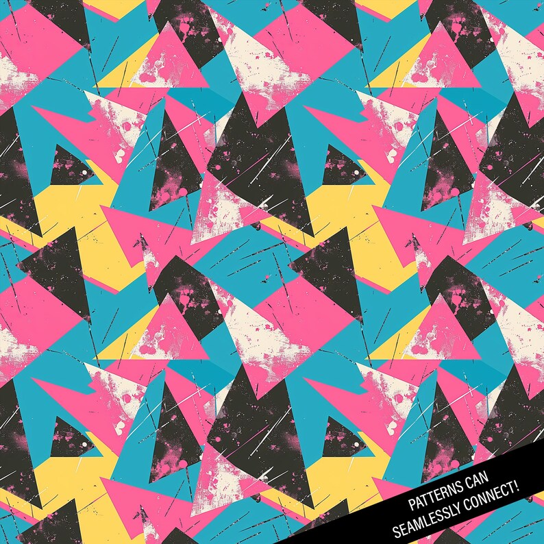 80s Grunge Seamless Digital Paper | Commercial Use | High-resolution ...