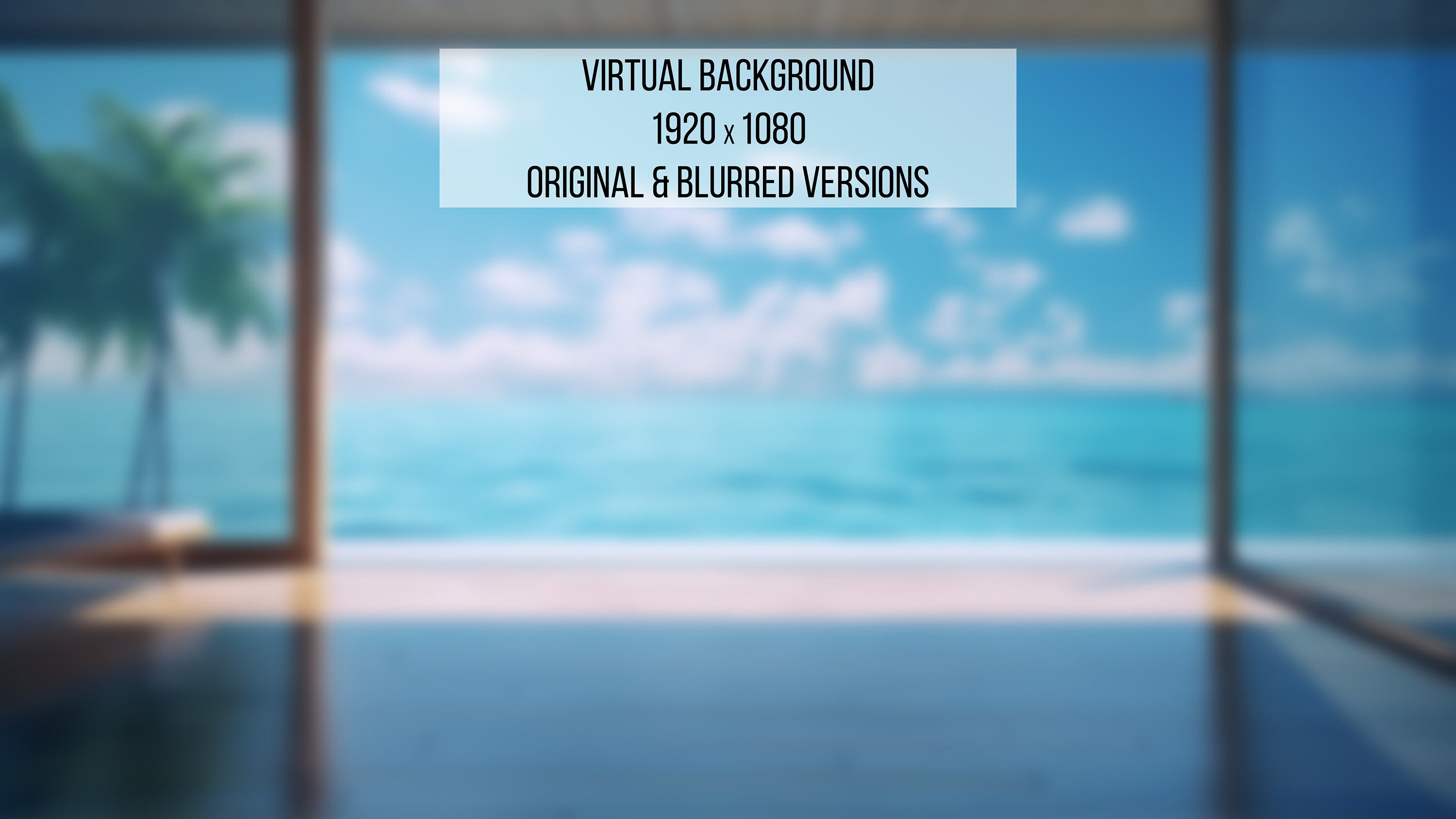 Ocean View Virtual Meeting Background | Backdrop | Zoom | Microsoft ...