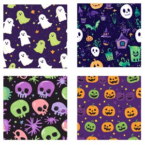 Cute Halloween Seamless Digital Paper | Classic Halloween | Commercial ...