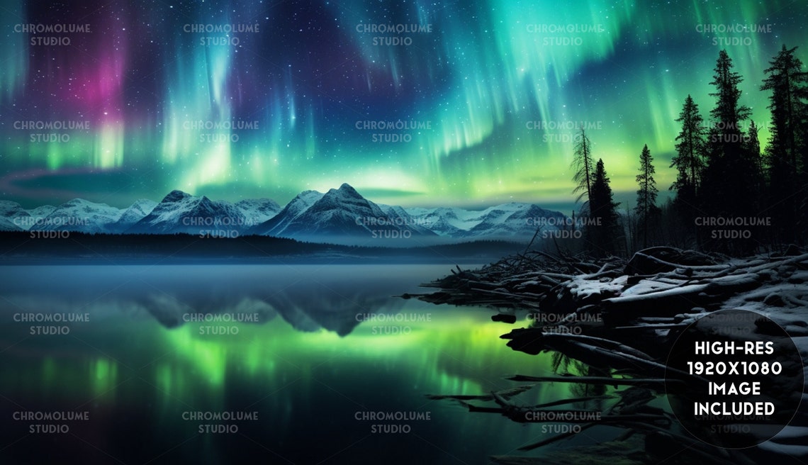 Aurora Borealis Inspired Procreate & Adobe Digital Color Palette ...