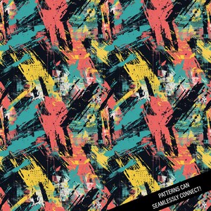 80s Grunge Seamless Digital Paper | Commercial Use | High-resolution ...