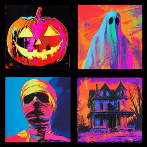 Halloween Pop Art Digital Art | Instant Download | Commercial Use ...