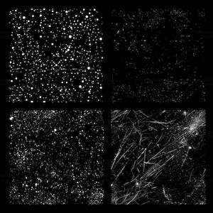 Black AND White Specks & Scratches 40 Seamless Overlays (20 Patterns ...