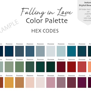 Falling in Love Wedding-inspired Procreate & Adobe Digital Color ...