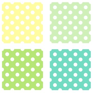 Spring Polka Dots Seamless Digital Paper | Commercial Use | High ...