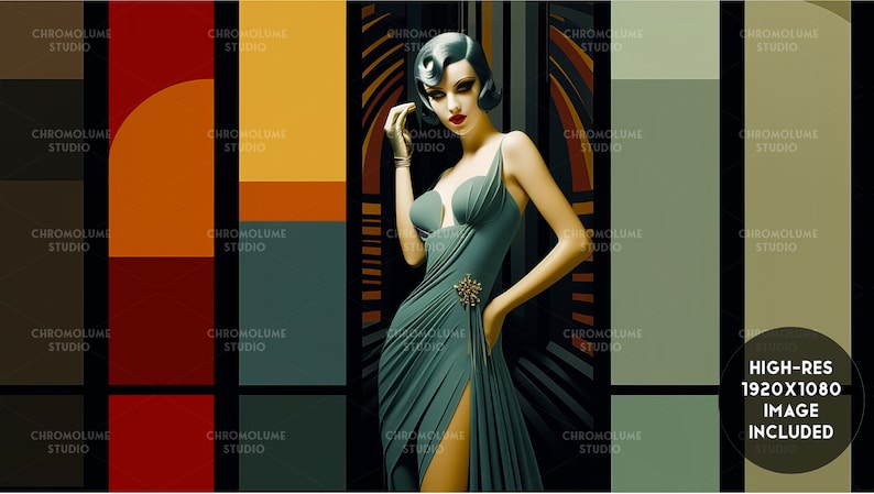 1920s Art Deco Digital Color Palette: 30 Vintage Hues for Procreate ...