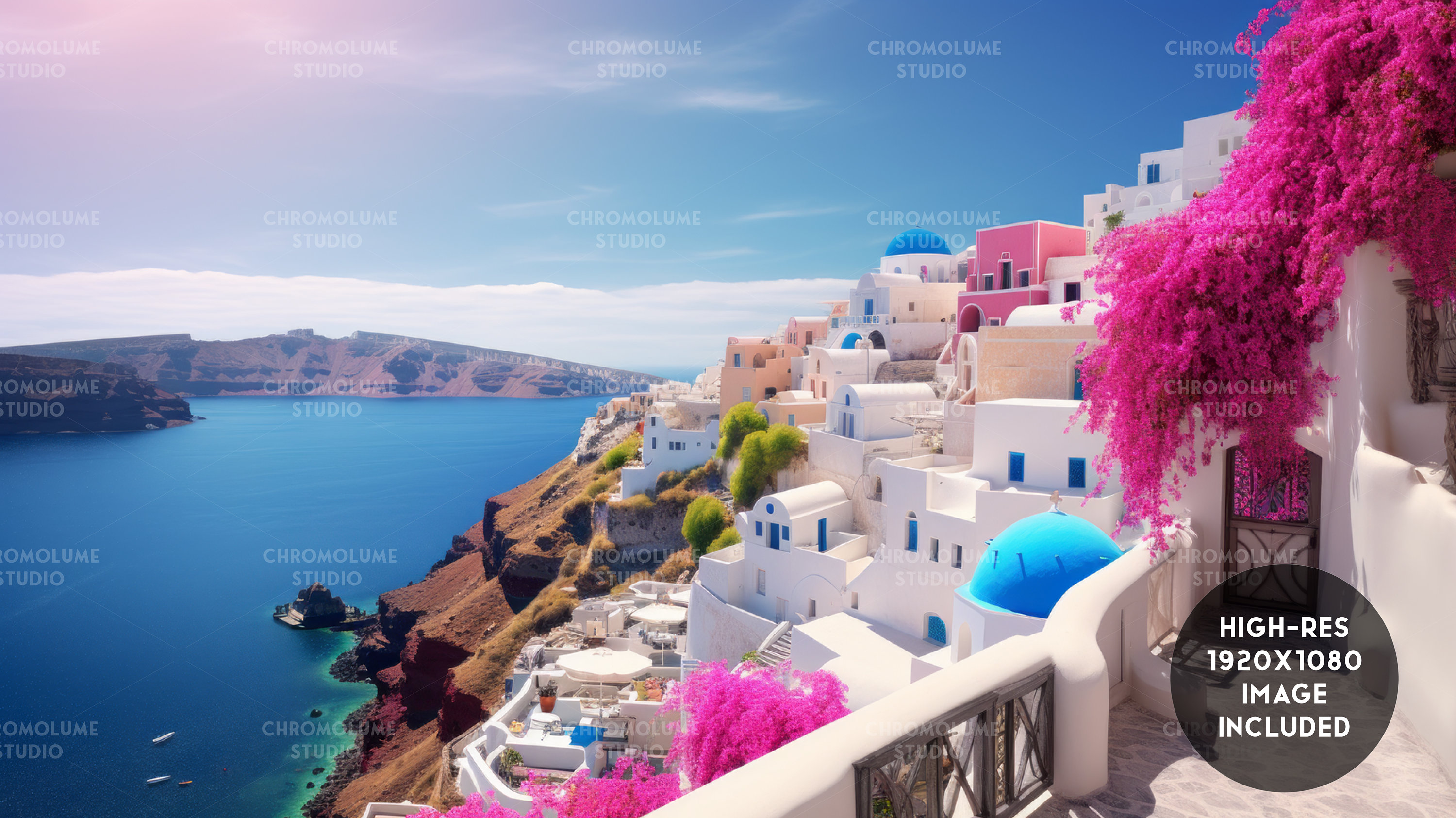 Santorini Inspired Digital Color Palette: 30 Hues for Procreate & Adobe ...