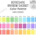 Rainbow Sherbet Digital Color Palette: 30 Pastel Hues for Procreate ...