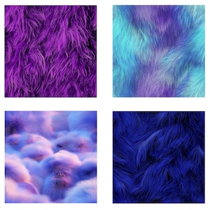 Feathery Fluffs & Fuzzy Puffs Seamless Digital Paper | Commercial Use ...