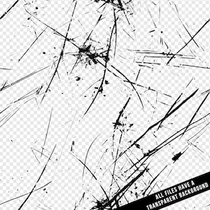 Scratches & Scuffs Overlays - 40 Seamless Pngs (20 Patterns, Light and ...
