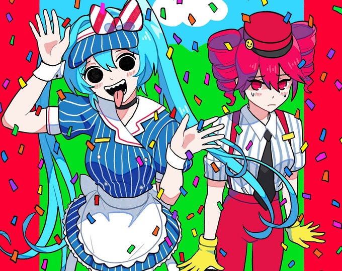 Hatsune Miku Kasane Teto Vocaloid Mesmerizer Mini Poster Print - Etsy