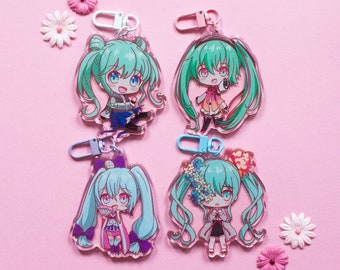 Vocaloid Hatsune Miku Acrylic Charms cute Kawaii Anime Acrylic Charm ...