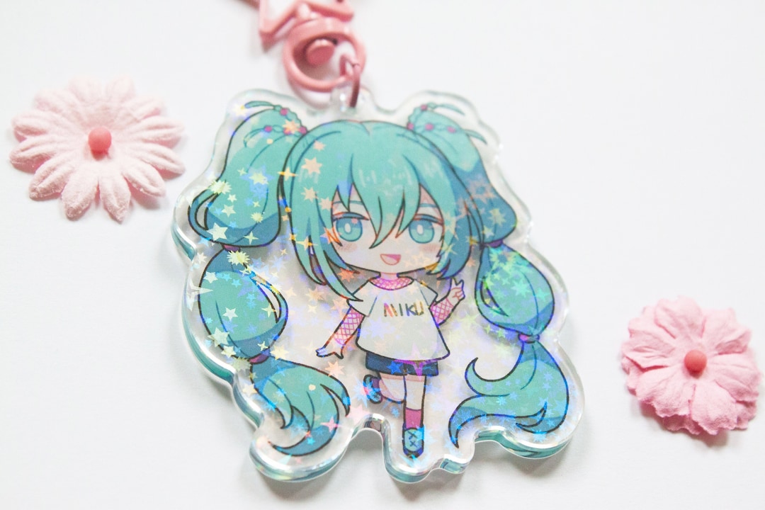Hatsune Miku Vocaloid Streetwear Acrylic Charm Keychain - Etsy