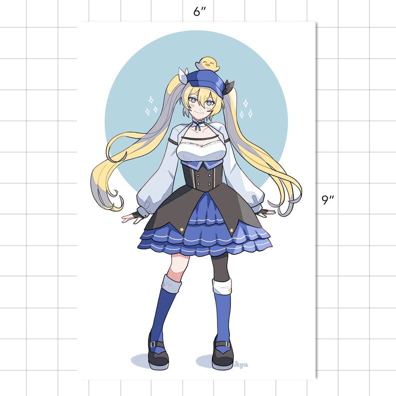Dokibird Vtuber Art Print - Etsy