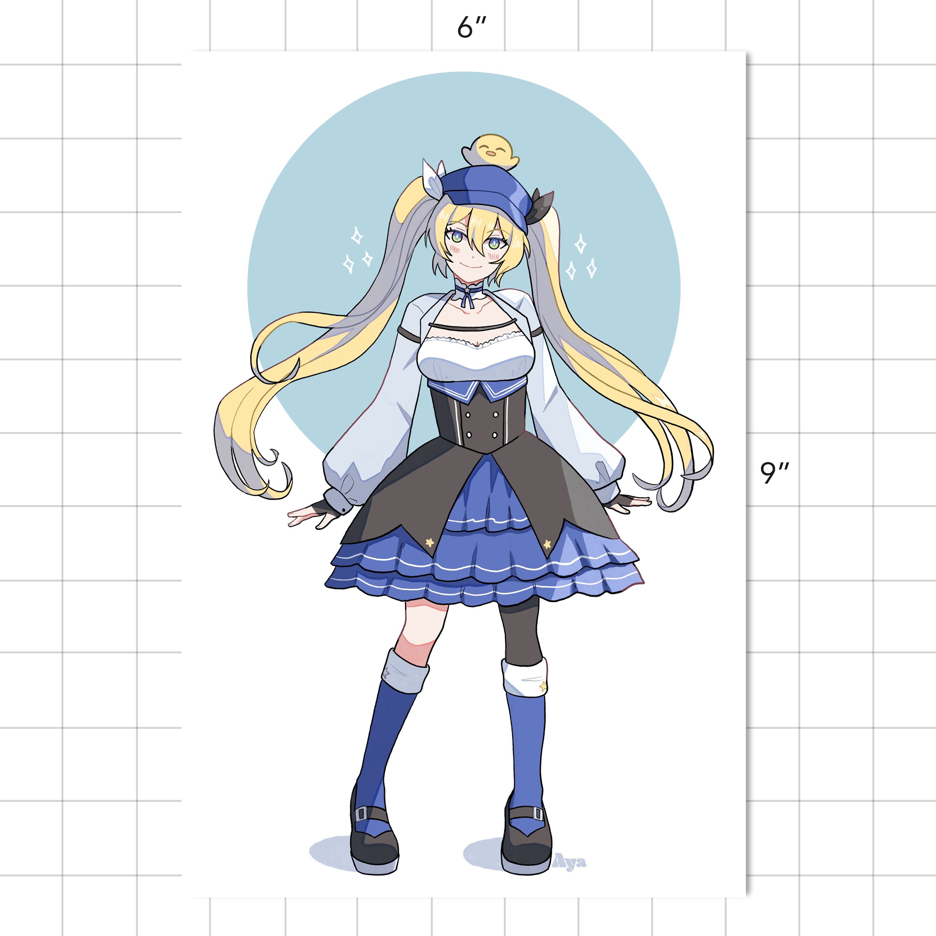 Dokibird Vtuber Art Print - Etsy