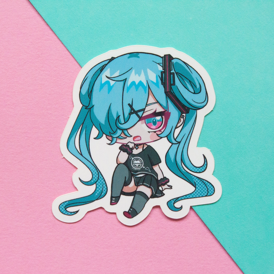 Hatsune Miku Vocaloid Vinyl Sticker (paiii.inception Miku) - Etsy